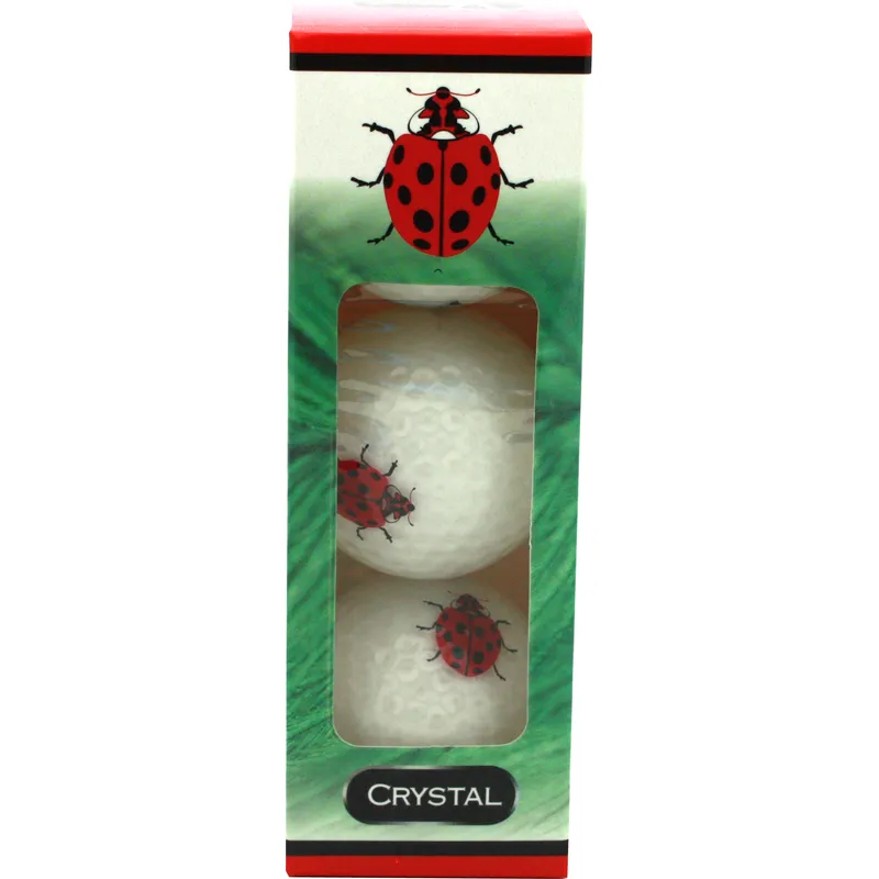 V Golf Crystal Golf Balls - Lady Bug Logo - Golfballs.com