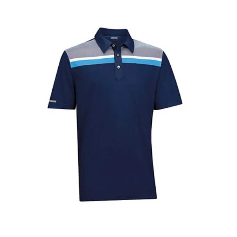Ashworth Open Championship Performance Chest Block Polo - Golfballs.com