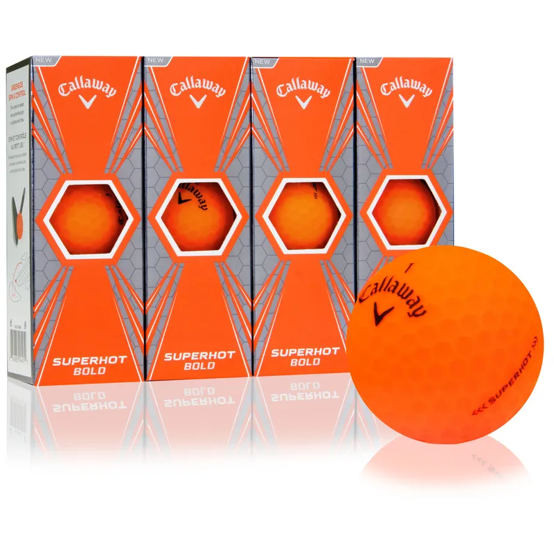 Callaway Golf Superhot Bold Matte Orange Golf Balls - Golfballs.com
