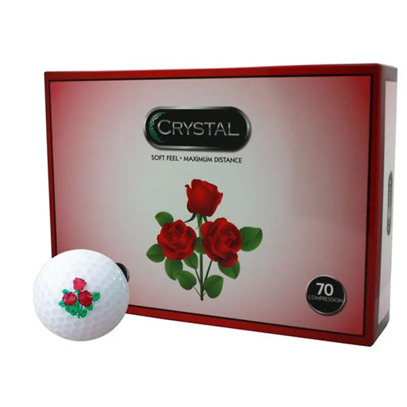 FL Golf Crystal Golf Balls - Rose Logo - Golfballs.com