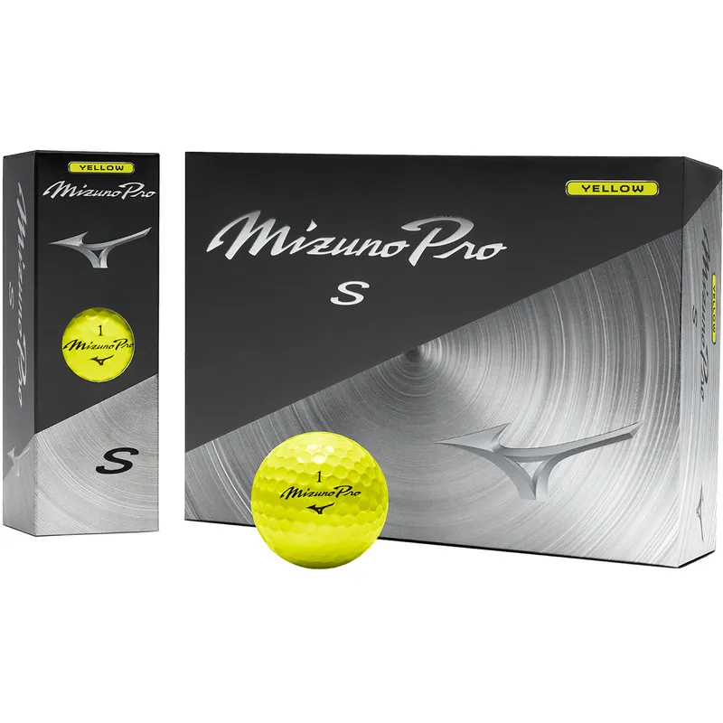 Mizuno Pro S Yellow Golf Balls - 2025 Model - Golfballs.com